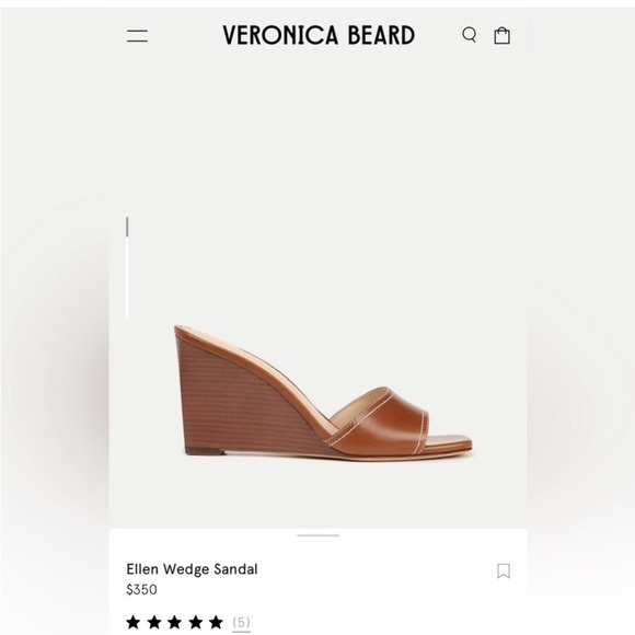 Veronica Beard | Shoes | Veronica Beard Ellen Wedge Sandal Brown | Poshmark